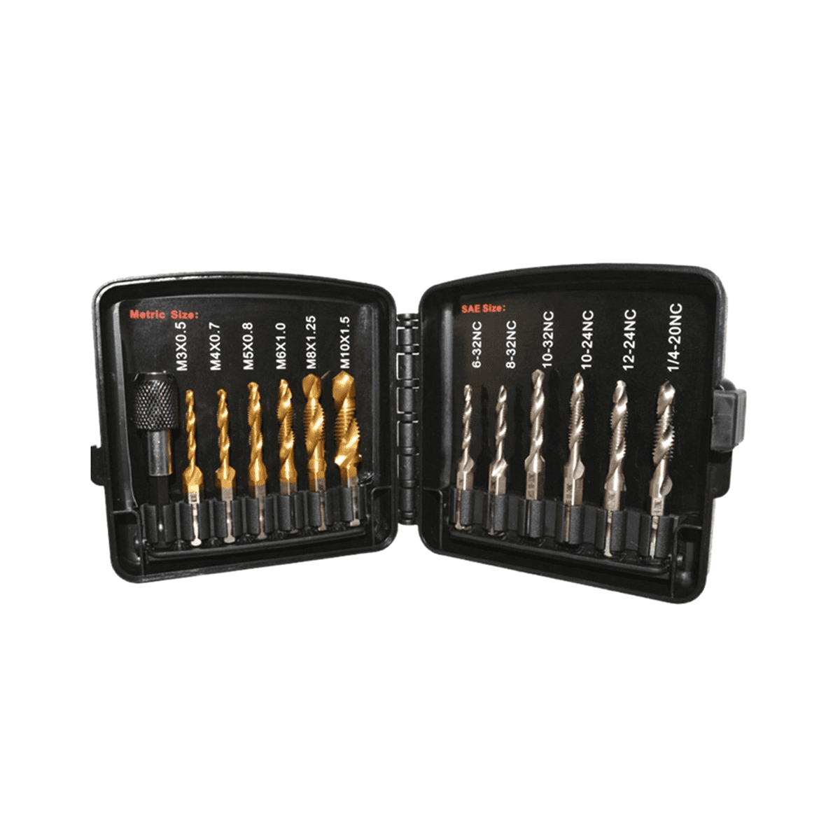Metric Titanium-&SAE Diamond Hexagonal Handle Composite Tap Boxed ...