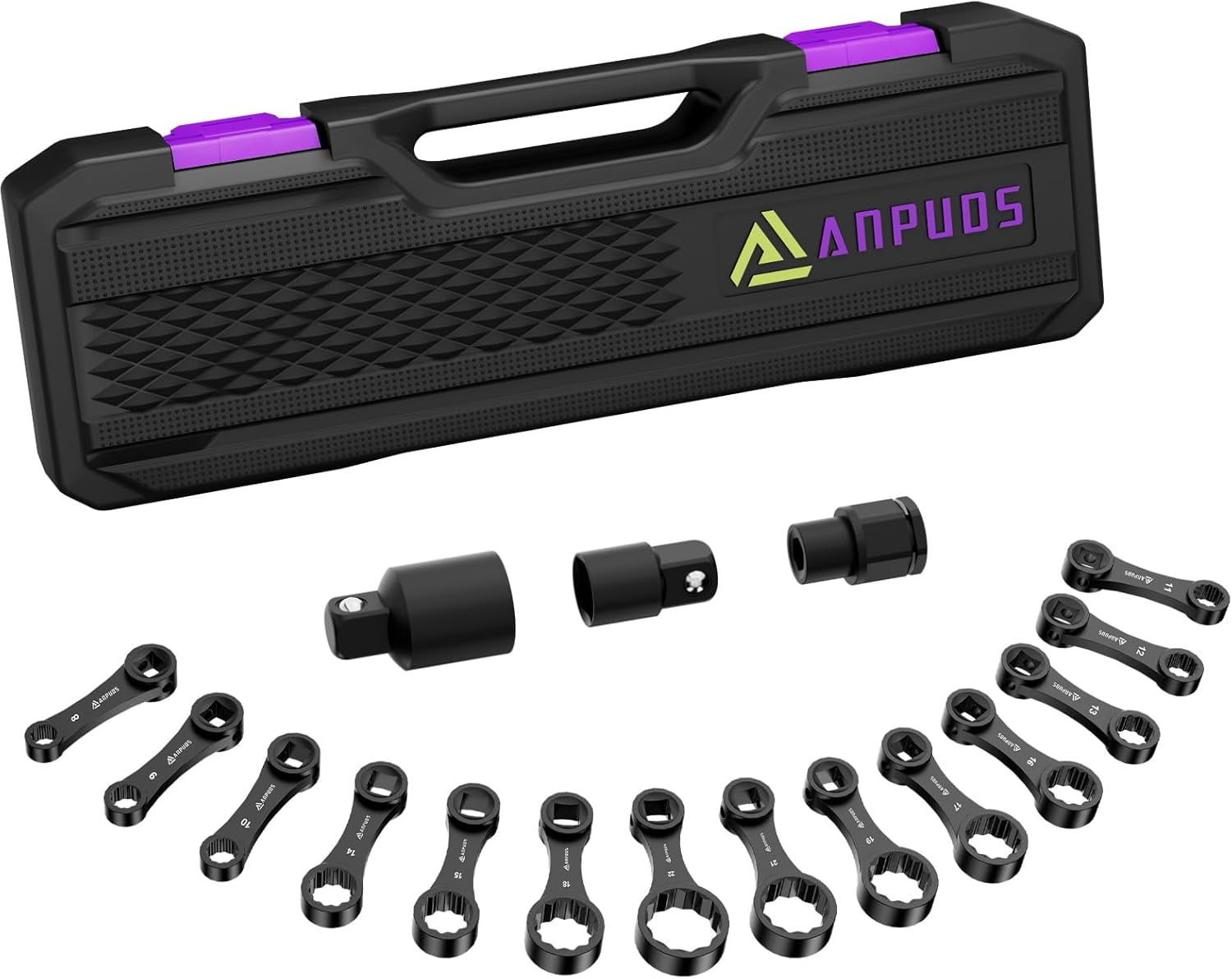 Metric Torque Adapter Set, 17 pcs Torque Adapter Extension Set, 12 ...