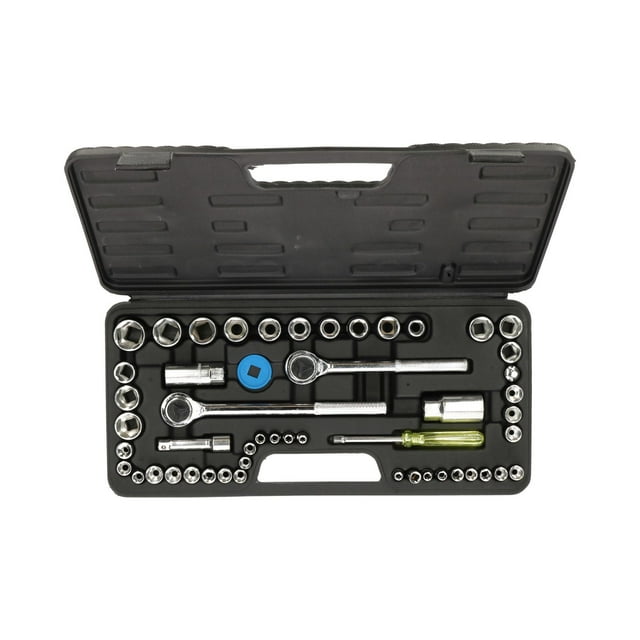 Metric and Imperial Socket Set Ratchets Accessory Kit 1/4" 3/8" 1/2 ...