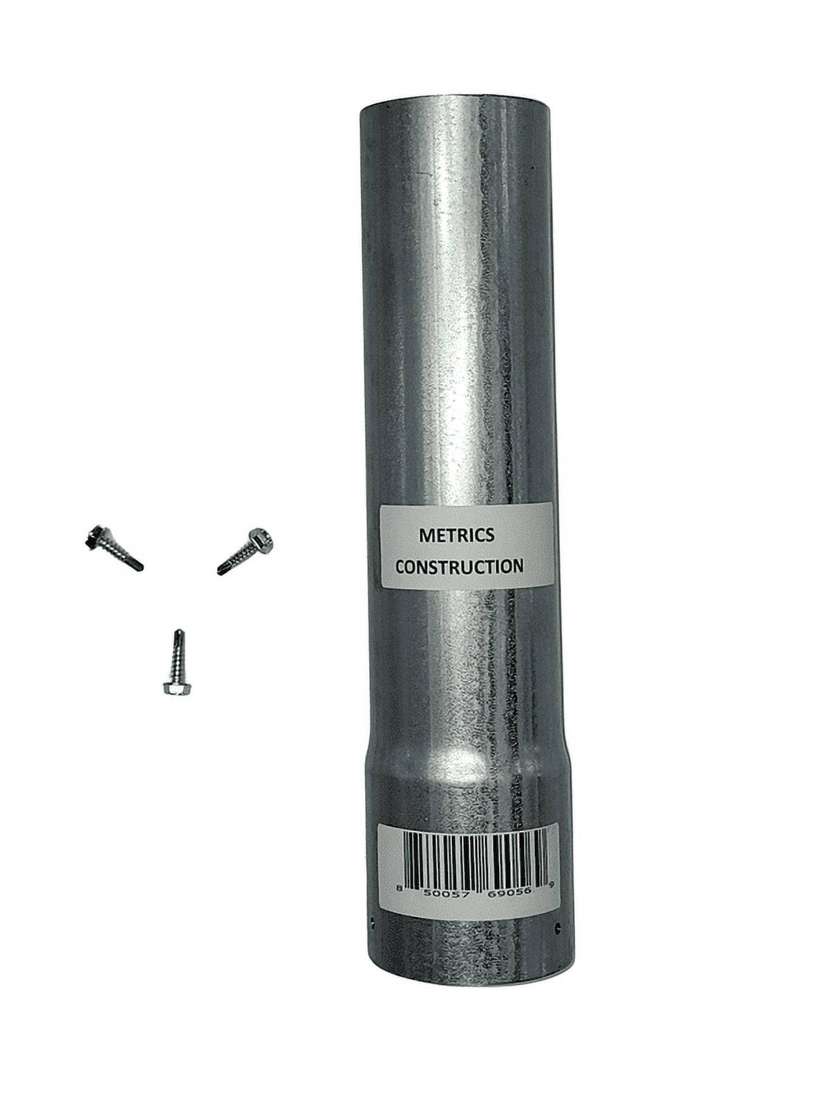 Metrics Construction Steel Fence Post Extender, 1-5/8 in, Galvanized ...