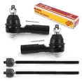 Metrix Premium Chassis Parts - 4 PC Inner & Outer Tie Rod End Kit Fits ...