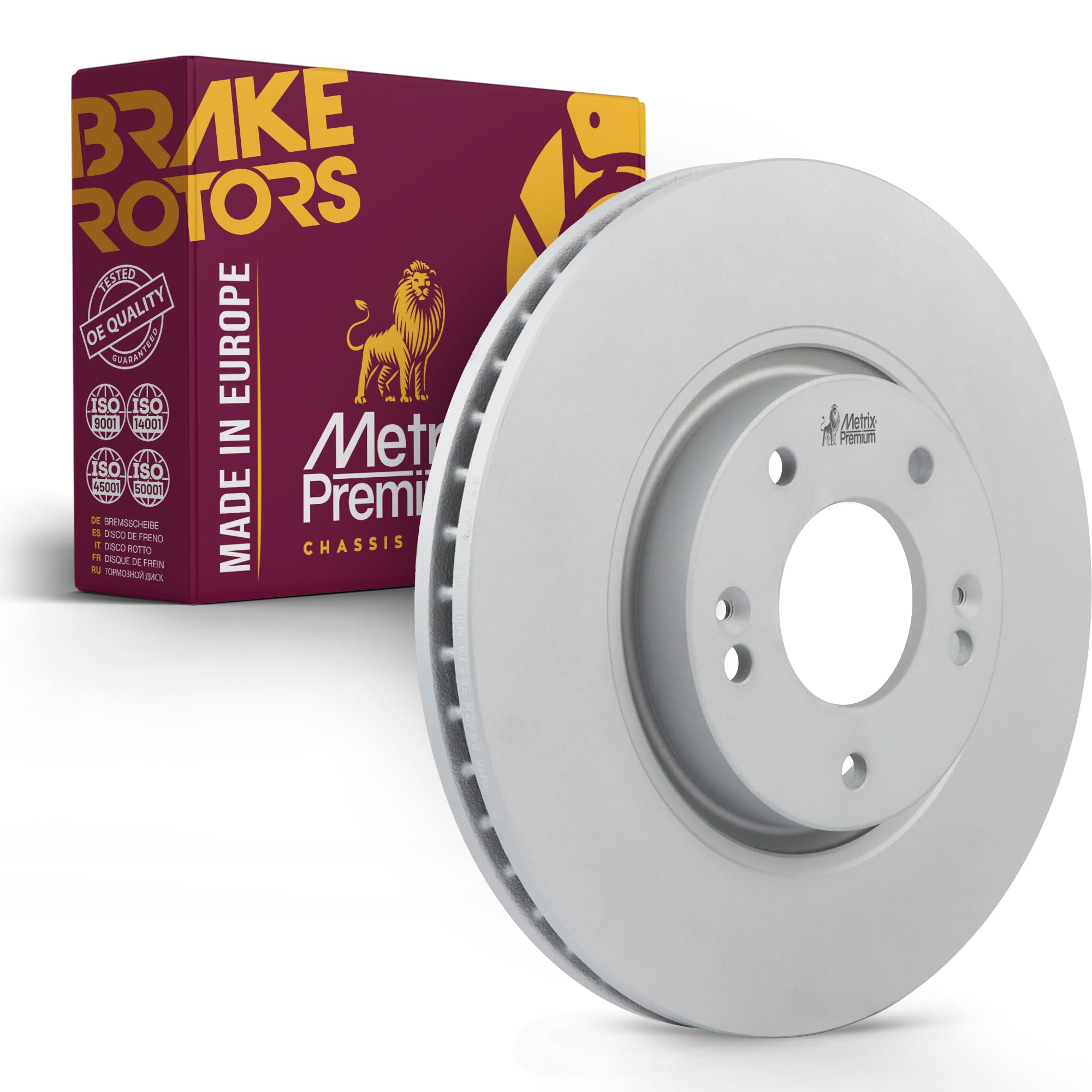 Metrix Premium Chassis Parts - 11.81 inch (300mm) Front Coated Vented ...