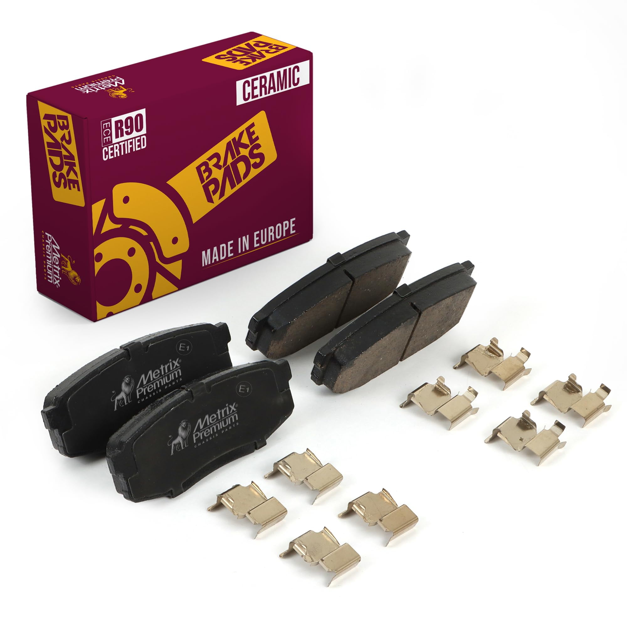Metrix Premium Chassis Parts - Rear Ceramic Disc Brake Pad Set D1304 ...