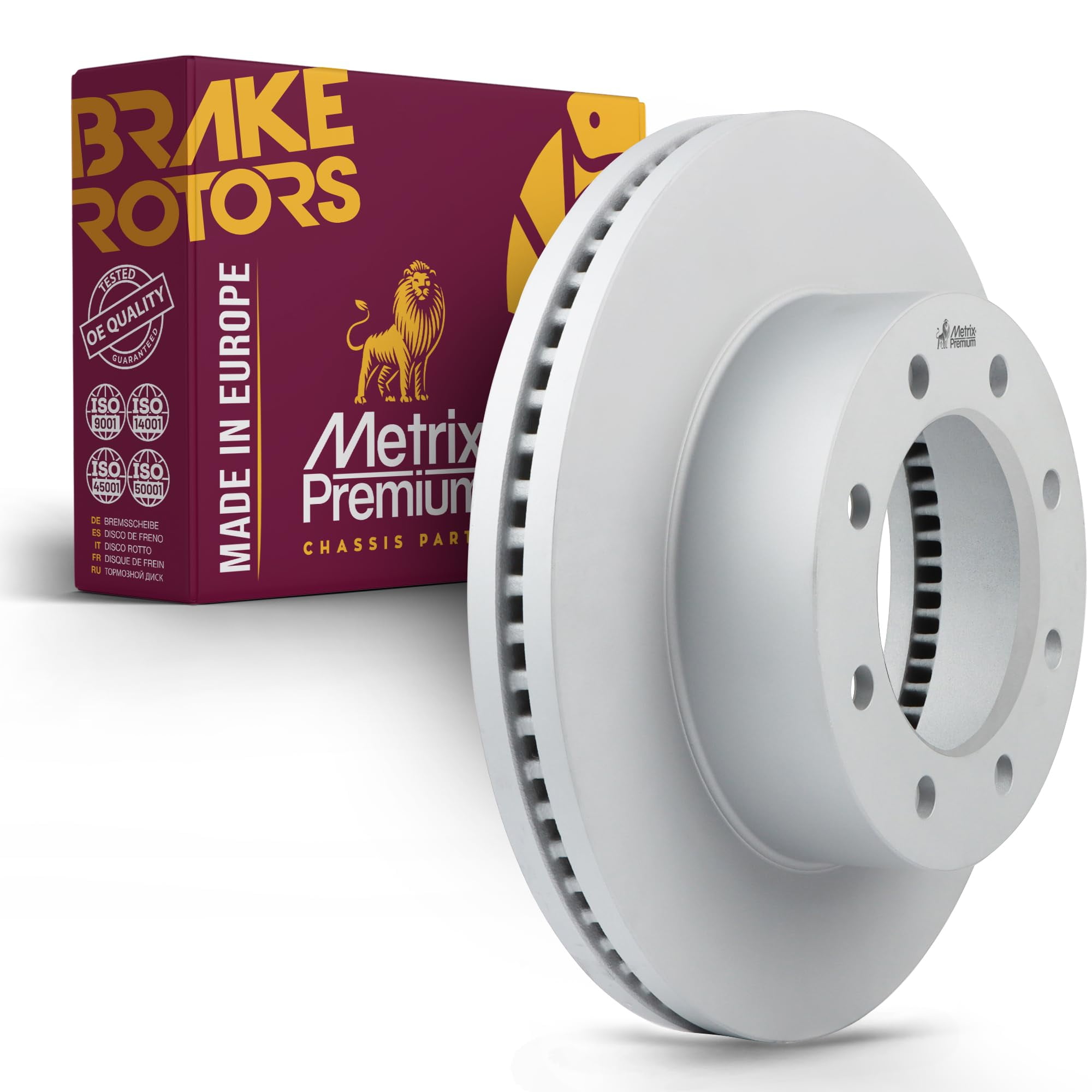 Metrix Premium Chassis Parts - Front Coated Vented Disc Brake Rotor ...