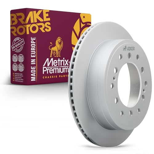 Metrix Premium Rear Coated Vented Disc Brake Rotor Fits Toyota FJ ...