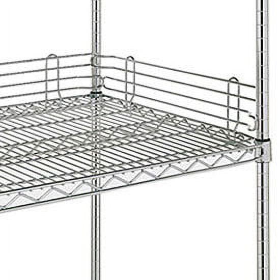 Metro 5419100 4 x 24 in. Side & Back Shelf Ledge for Open Wire Shelving ...