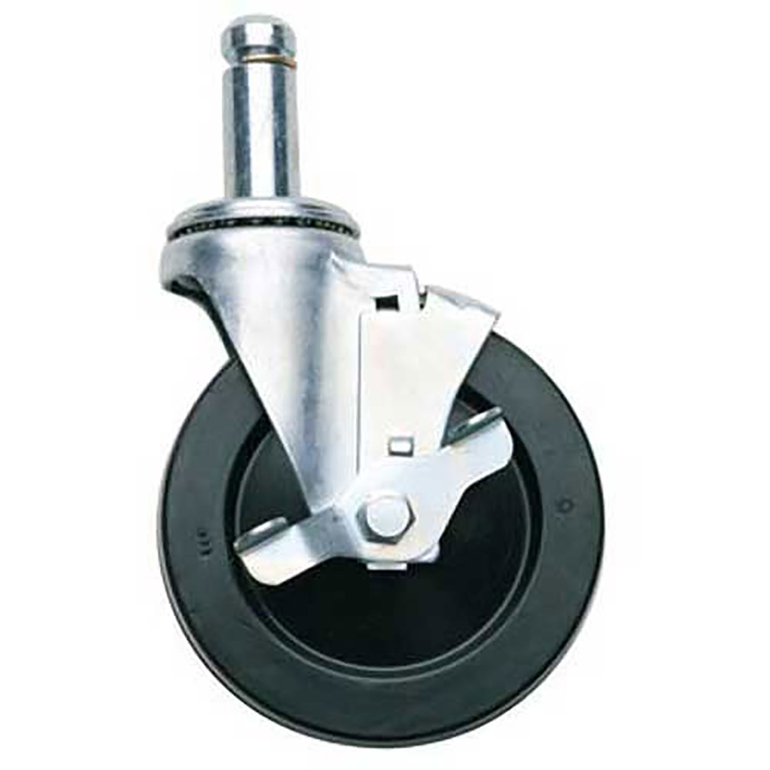 Metro 5"" Stem Caster Polyurethane Swivel with Brake - Walmart.com