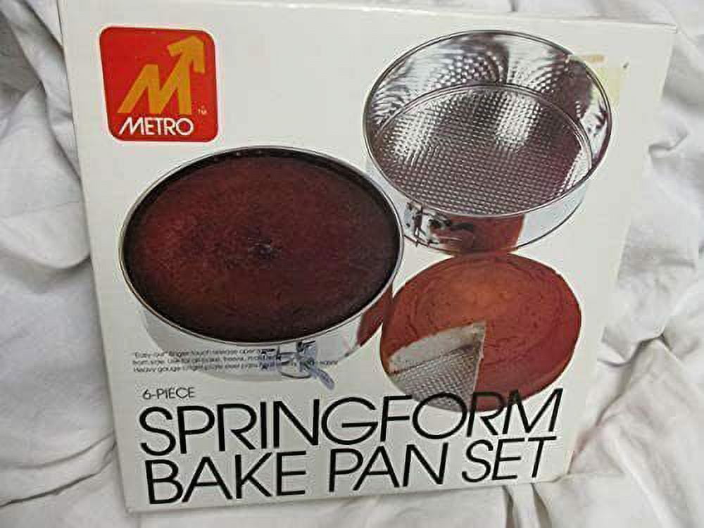 Metro 6-Piece Springform Bake Pan Set New Old Stock - Walmart.com