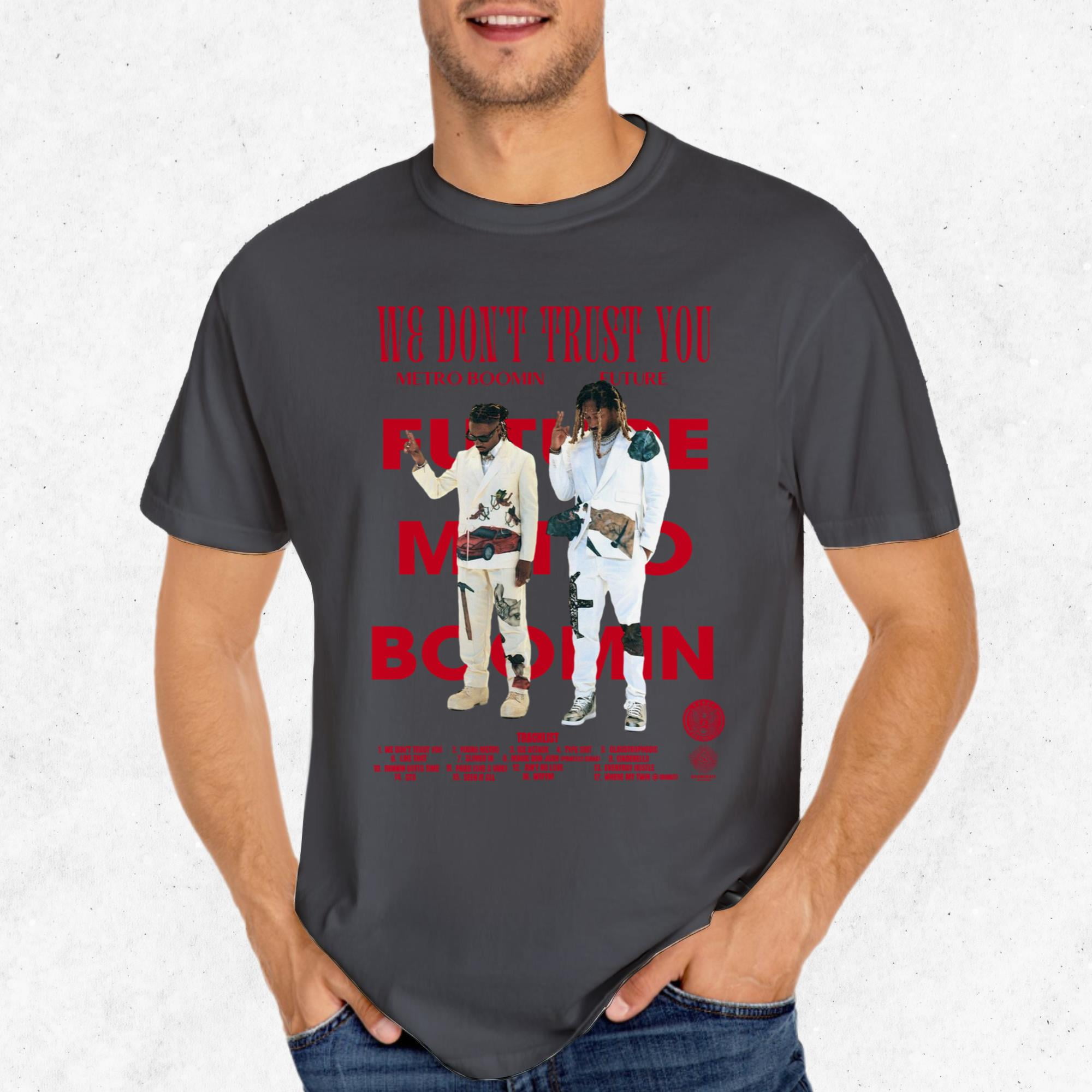 Metro Boomin & Future 'We Don't Trust You' Tour Graphic T-Shirt Unisex ...