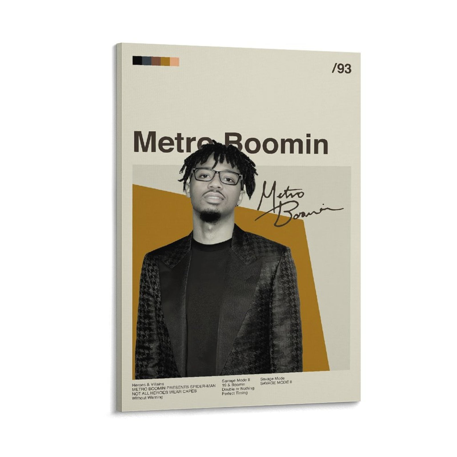 Metro Boomin Heroes & Villains Poster 10 Canvas Wall Art Prints Poster ...