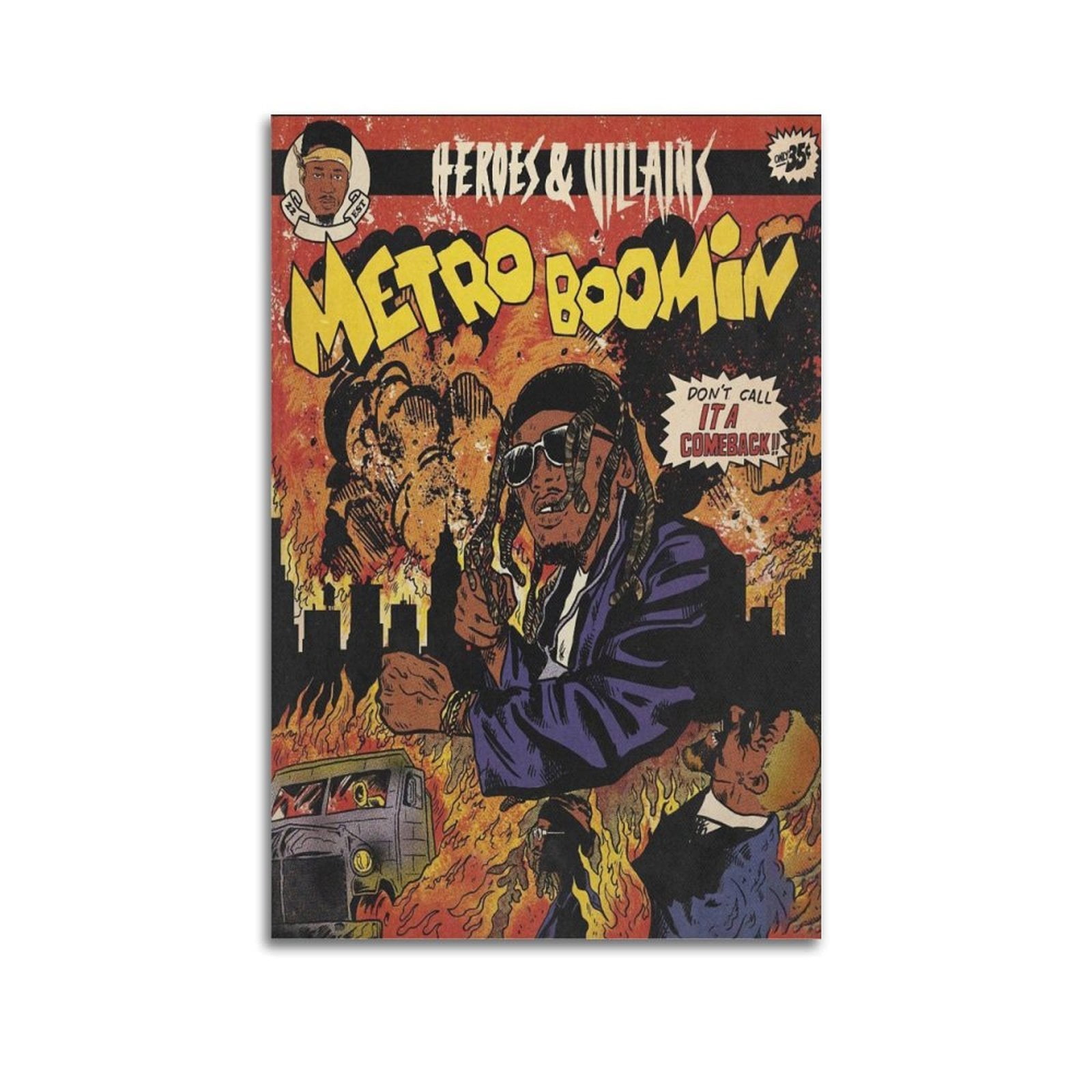 Metro Boomin Hip Hop Rap Singer Poster Hot Music Albums Painting ...