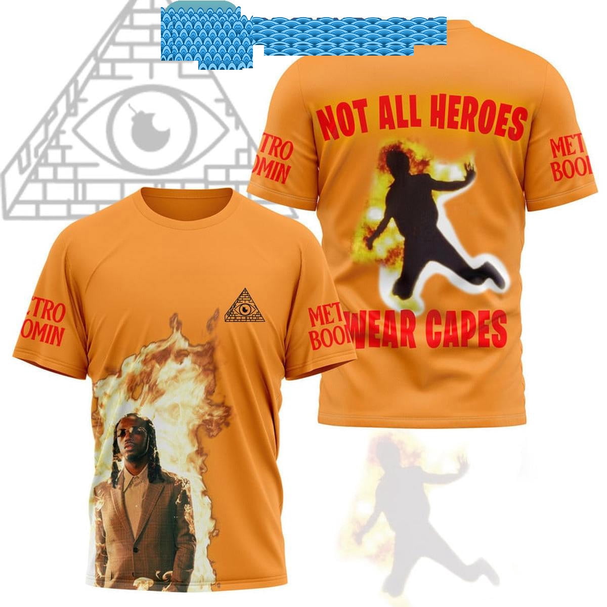 Metro Boomin Not All Heroes Wear Capes Fan Hoodie T-Shirt - Walmart.com
