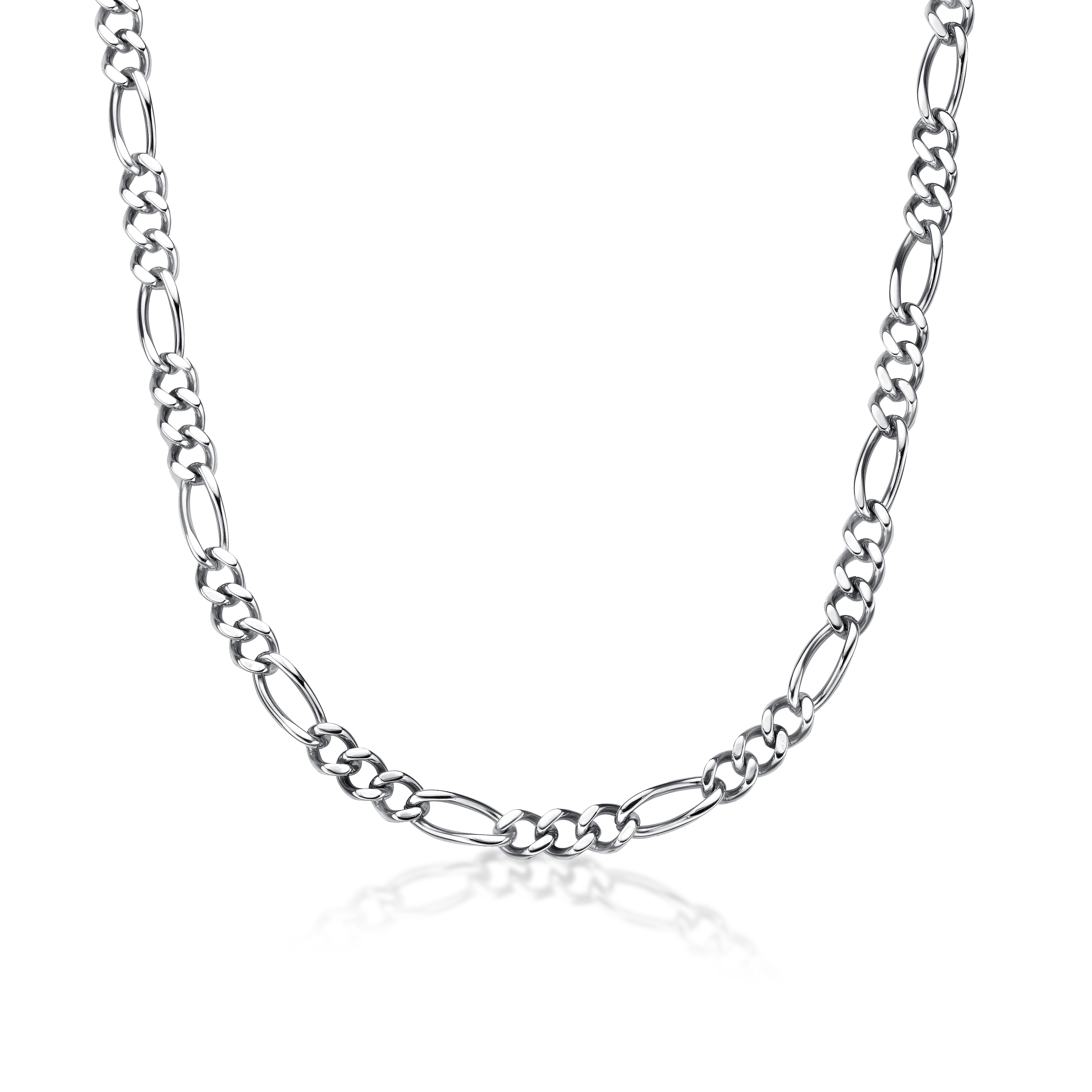 Metro Jewelry Stainless Steel 11 MM Thick Figaro Chain Necklace for Men ...