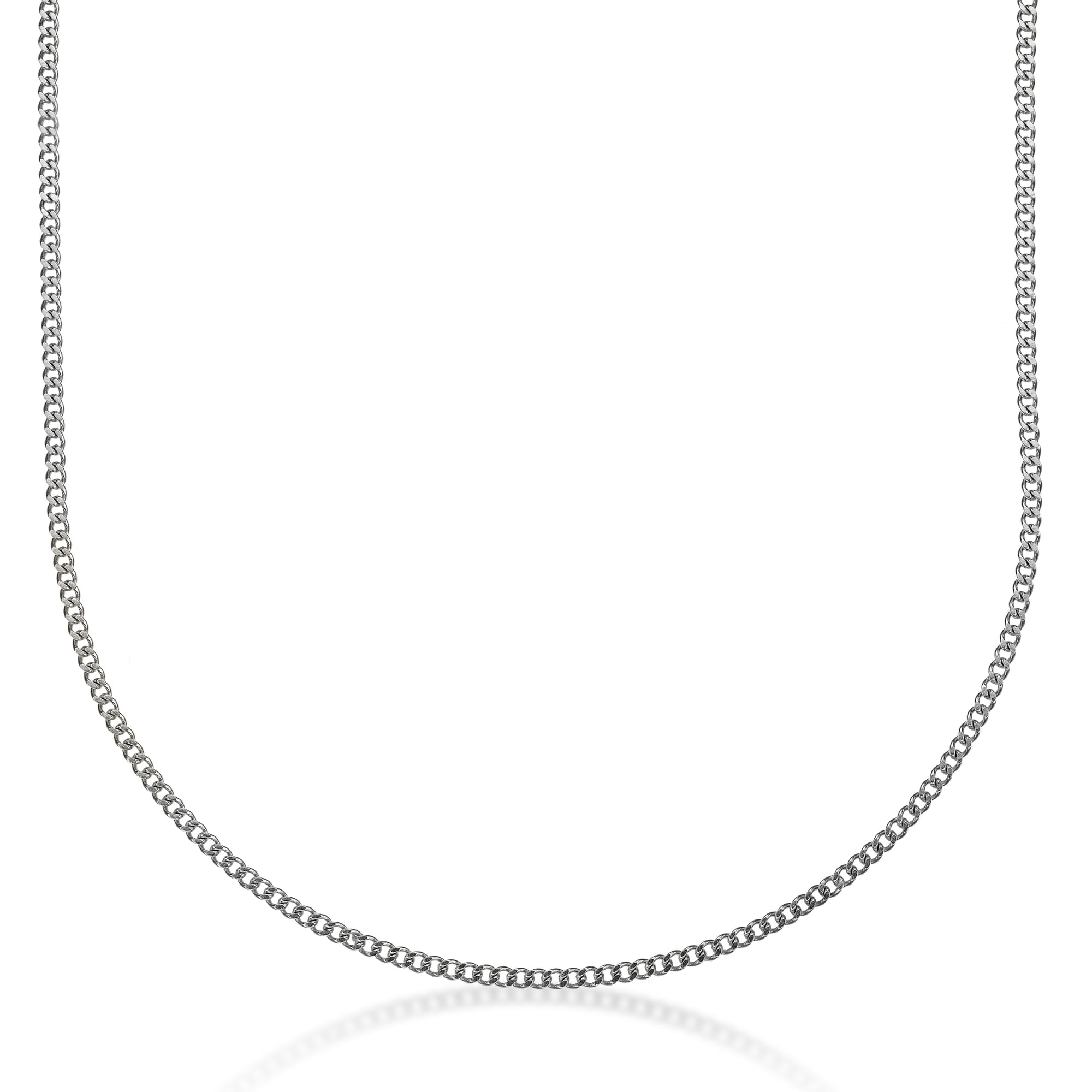 Metro Jewelry Stainless Steel 2MM Chain Necklace - 24 Inch - Walmart.com