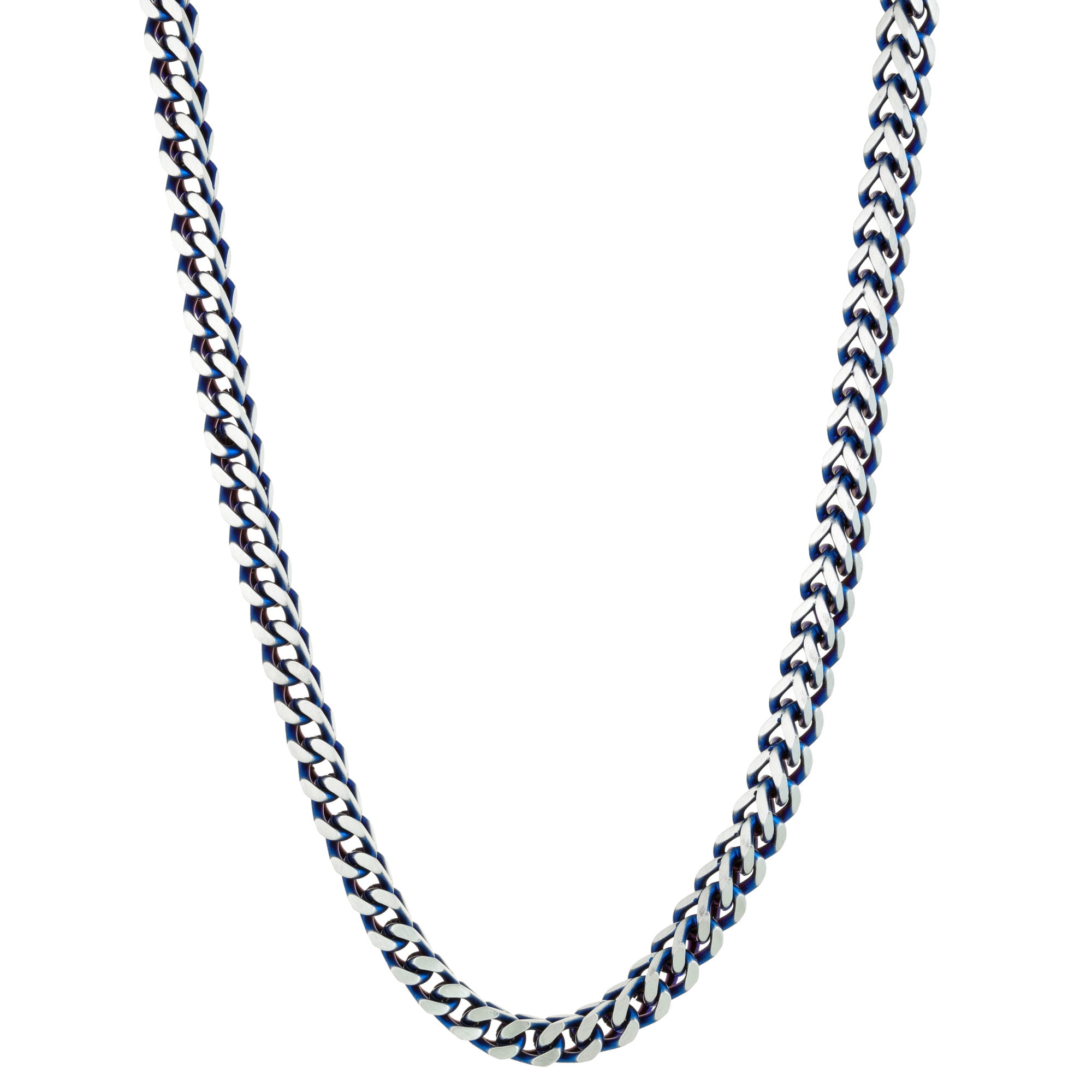 Metro Jewelry Men's Stainless Steel 5 MM Thick Two Tone Foxtail Chain ...
