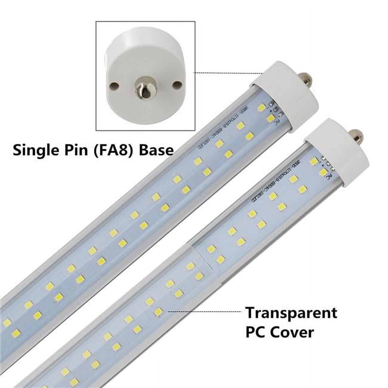Metro LED ML-T8-8-45W 8 ft. T8 LED Tube light Single Pin Fa8 Socket 45W ...