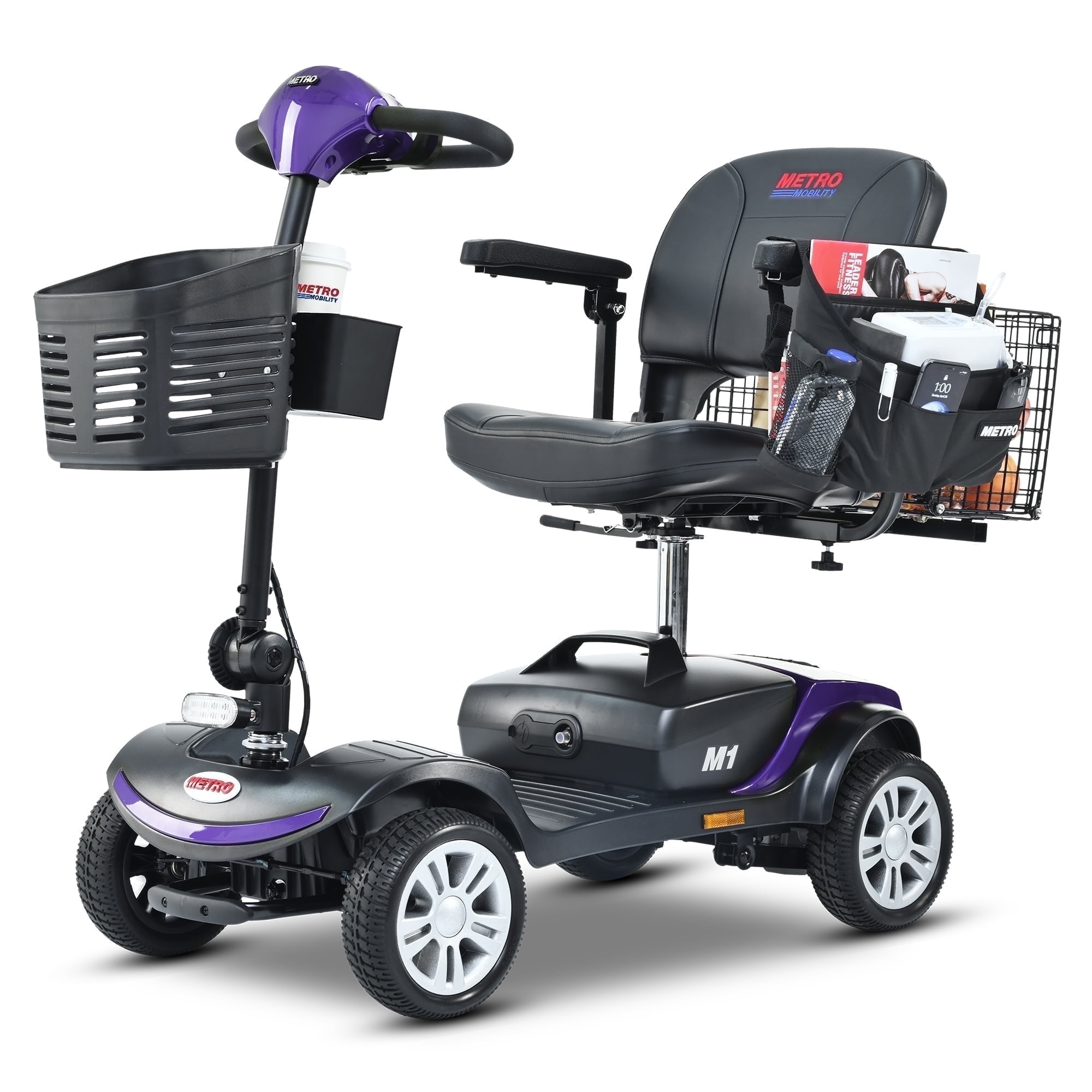 Metro M1 4-Wheel Electric Scooter with Shock Absorber, 300W Motor ...