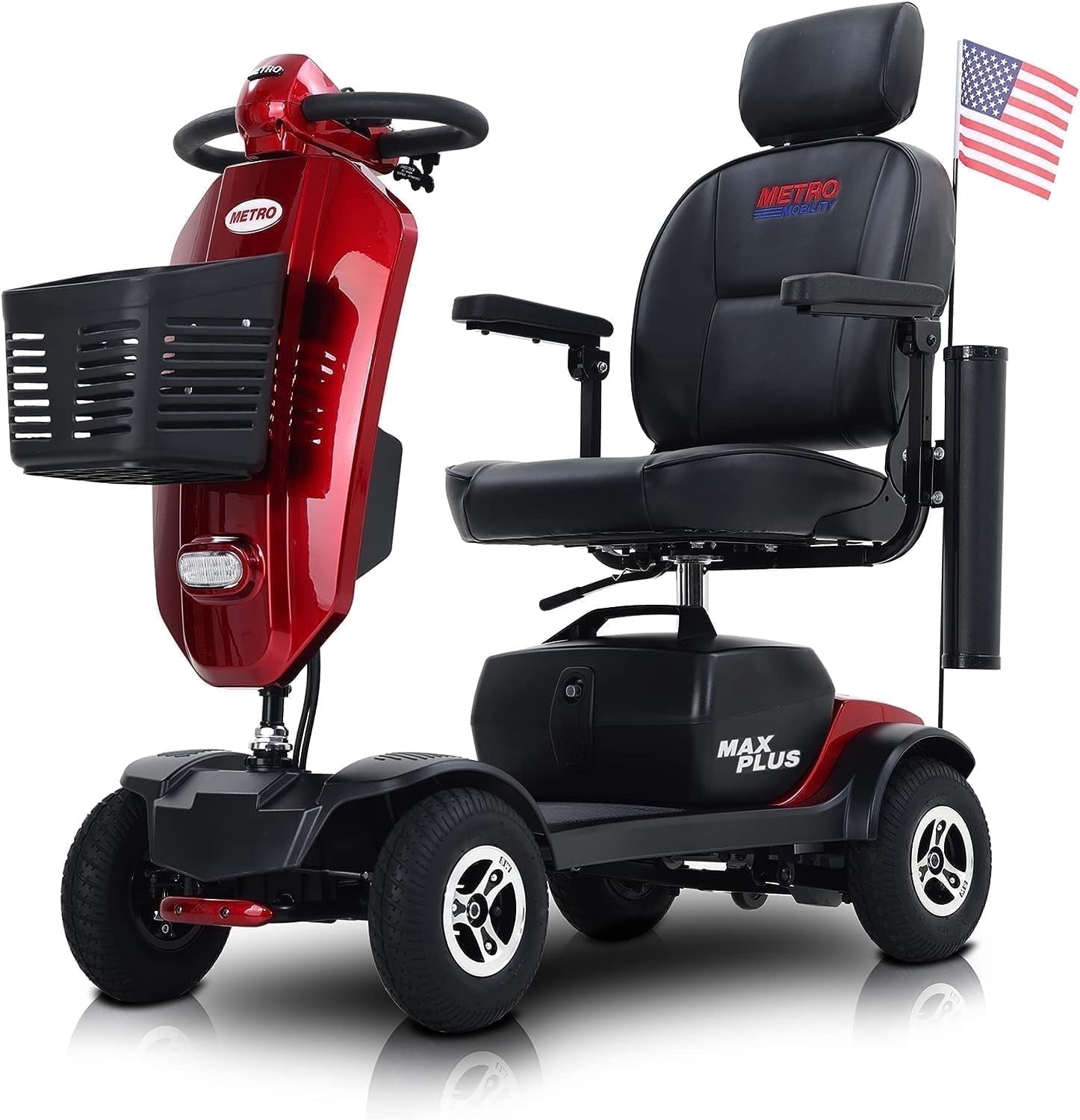 Metro Mobility 4 Wheel Powered Scooter for Seniors & Adults - 300 lbs ...
