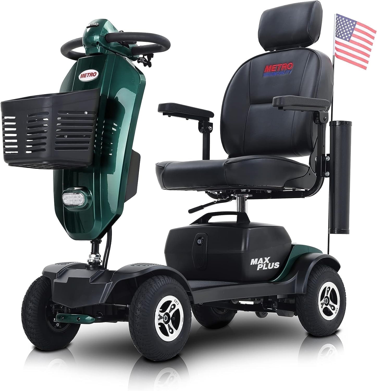 Metro Mobility 4 Wheel Powered Scooter for Seniors & Adults - 300 lbs ...