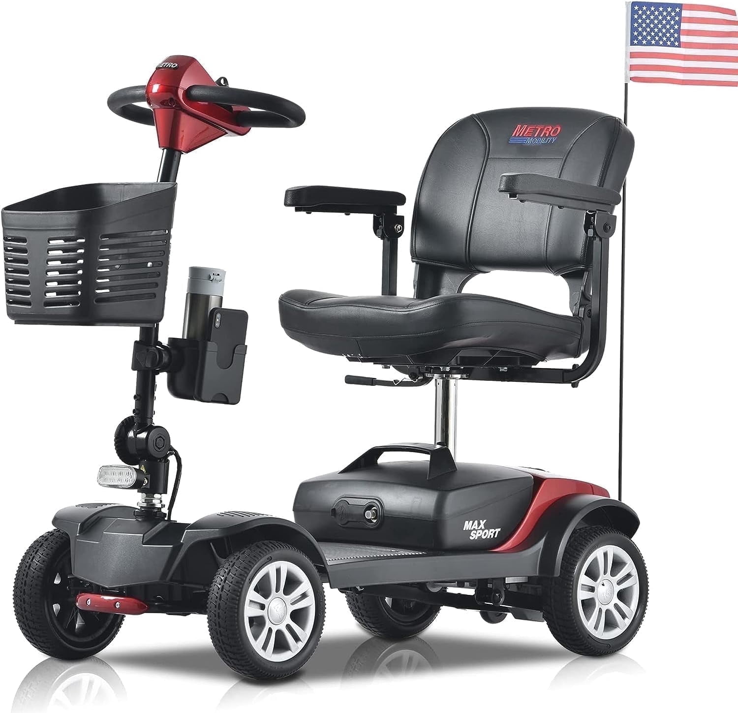 Metro Mobility 4-Wheel Electric Scooter - 300 lbs Capacity, Larger ...
