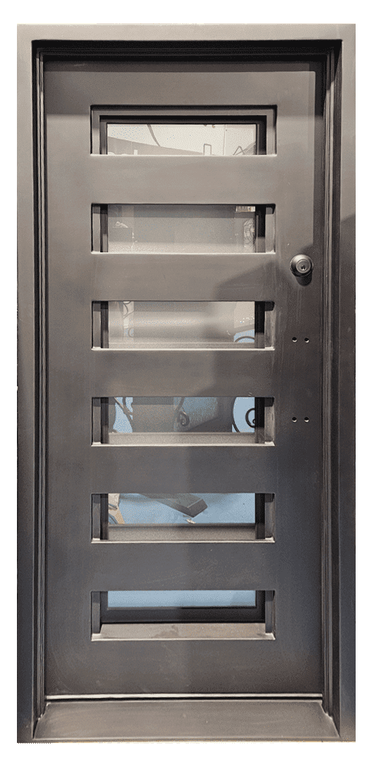 Metro Modern 6-Lite Iron Door - Walmart.com