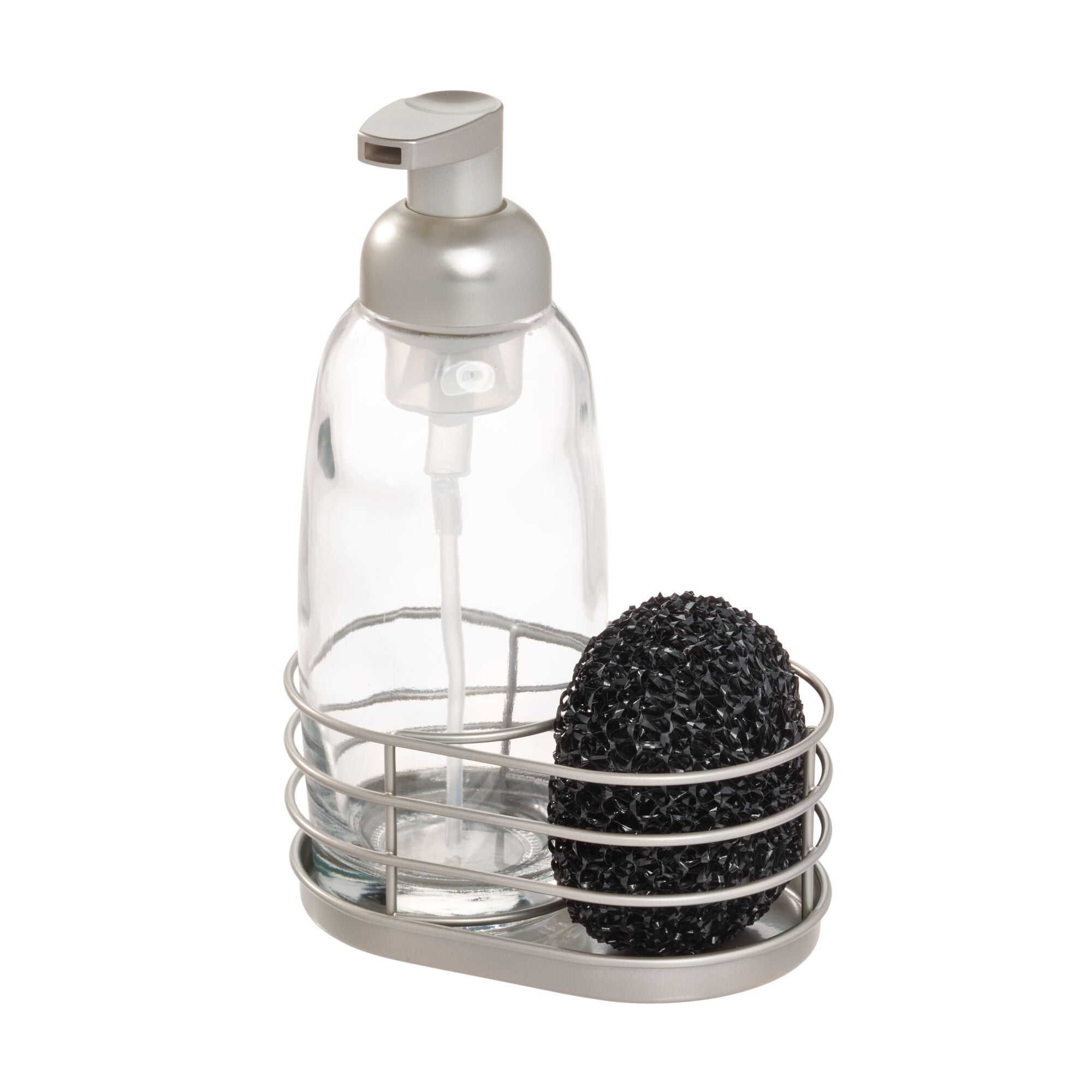 "Mainstays Glass Foaming Soap Pump Caddy, Open Wire Design, Durable ...