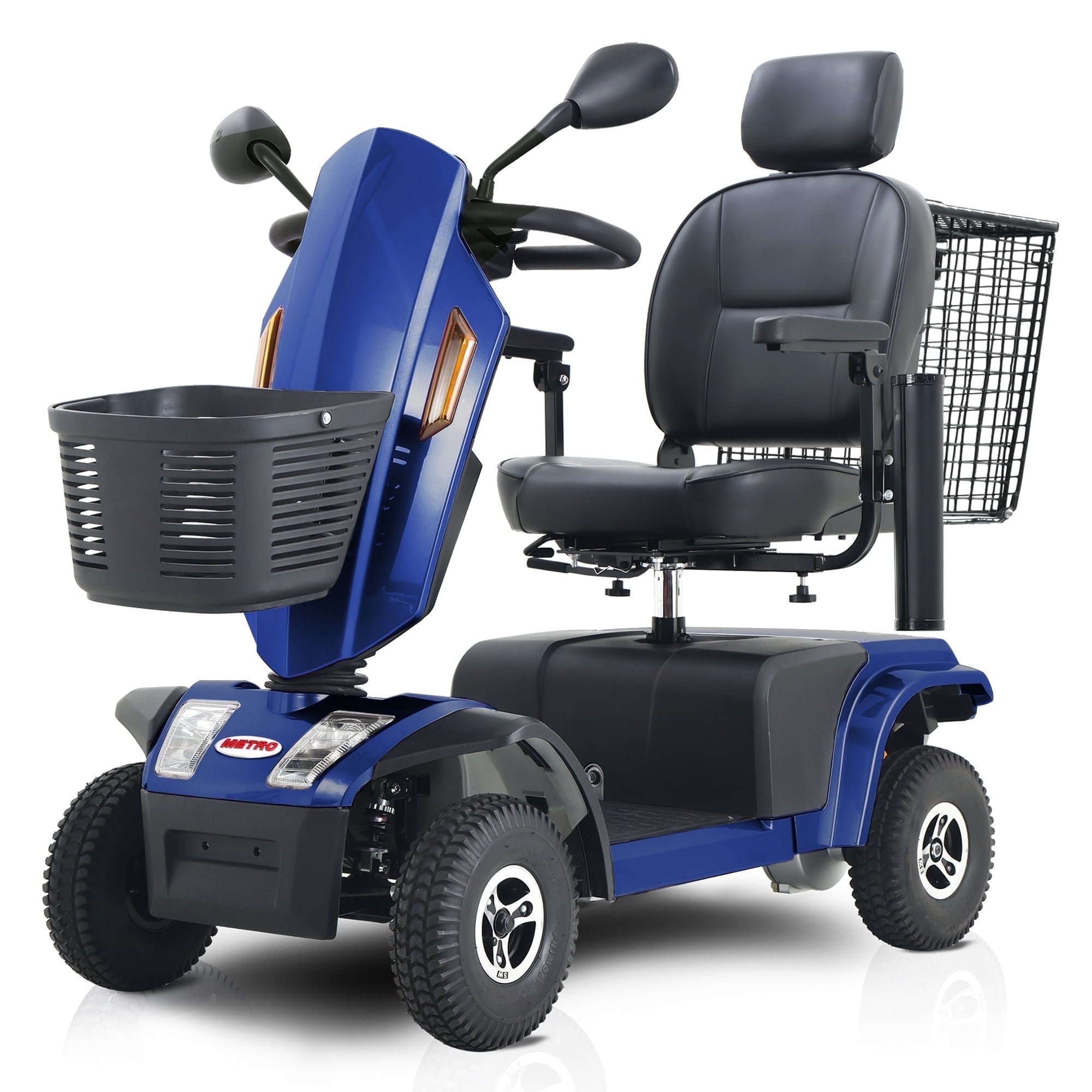 Metro S500 4-Wheel Electric Scooter with Windshield, 500W Motor, Cup ...
