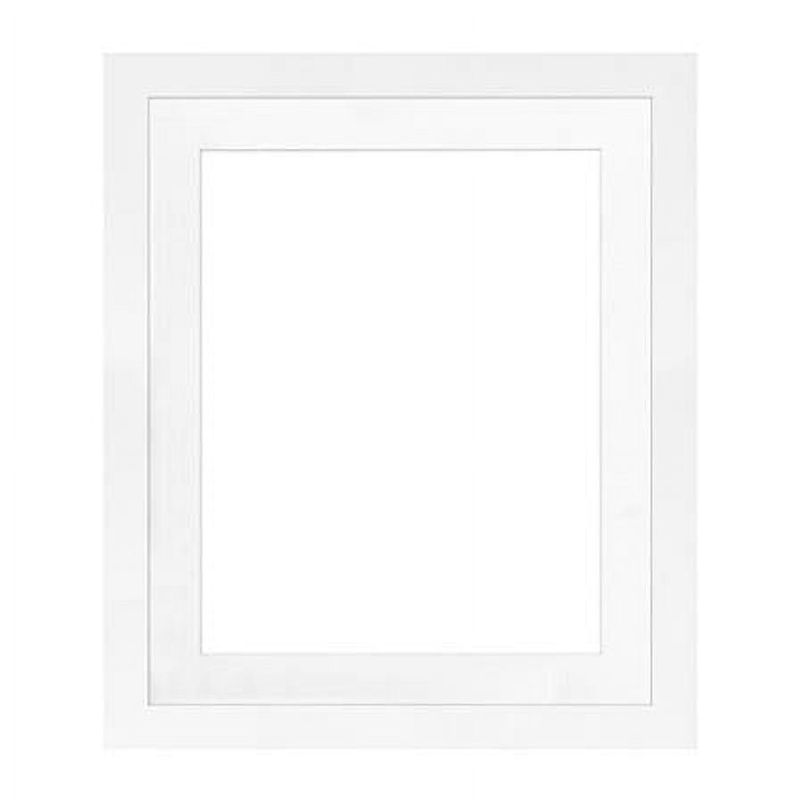 Metro Seamless 18x24" MDF Composite Wood Board Frame Matted for a 12x18 ...