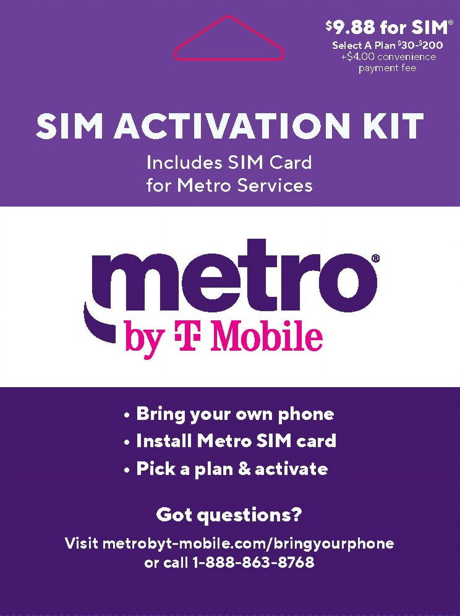 Metro by T-Mobile Bring Your Own Sim Device SIM Kit - Walmart.com