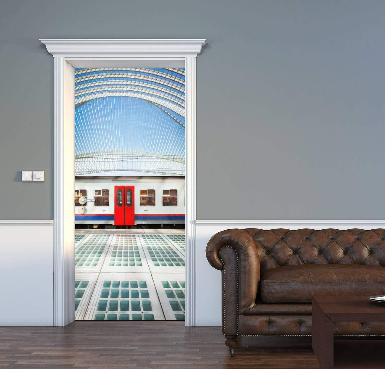 Metro in Berlin Door Stickers Removable Self Adhesive Modern Art Wall ...