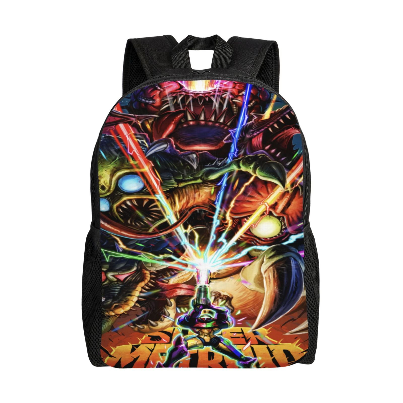 Metroid Backpack, 3D Printed Cartoon Laptop Bag Bookbag, Lightweight ...