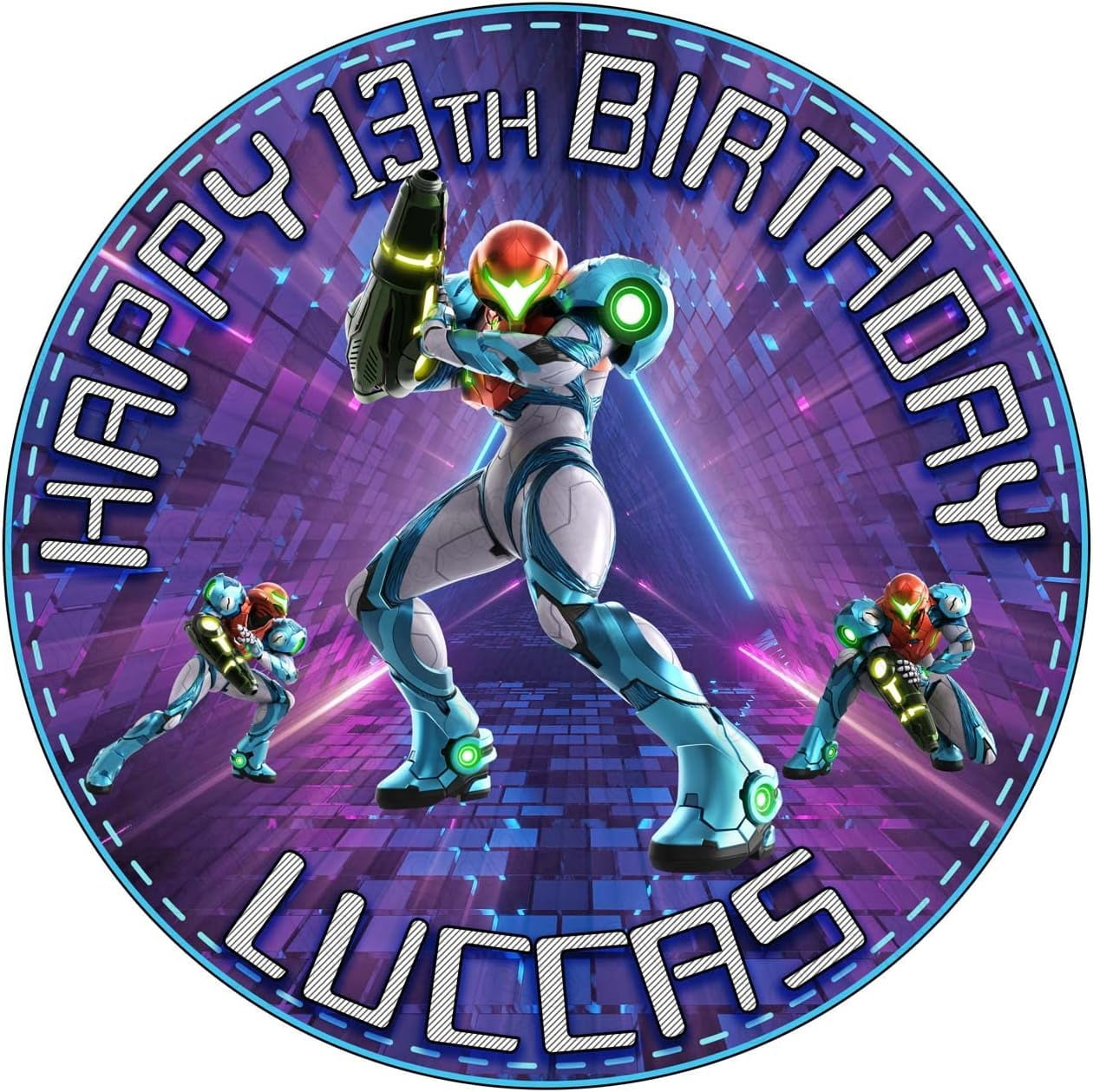 Metroid Dread Edible Cake Topper Image Birthday Sheet Party Decoration ...