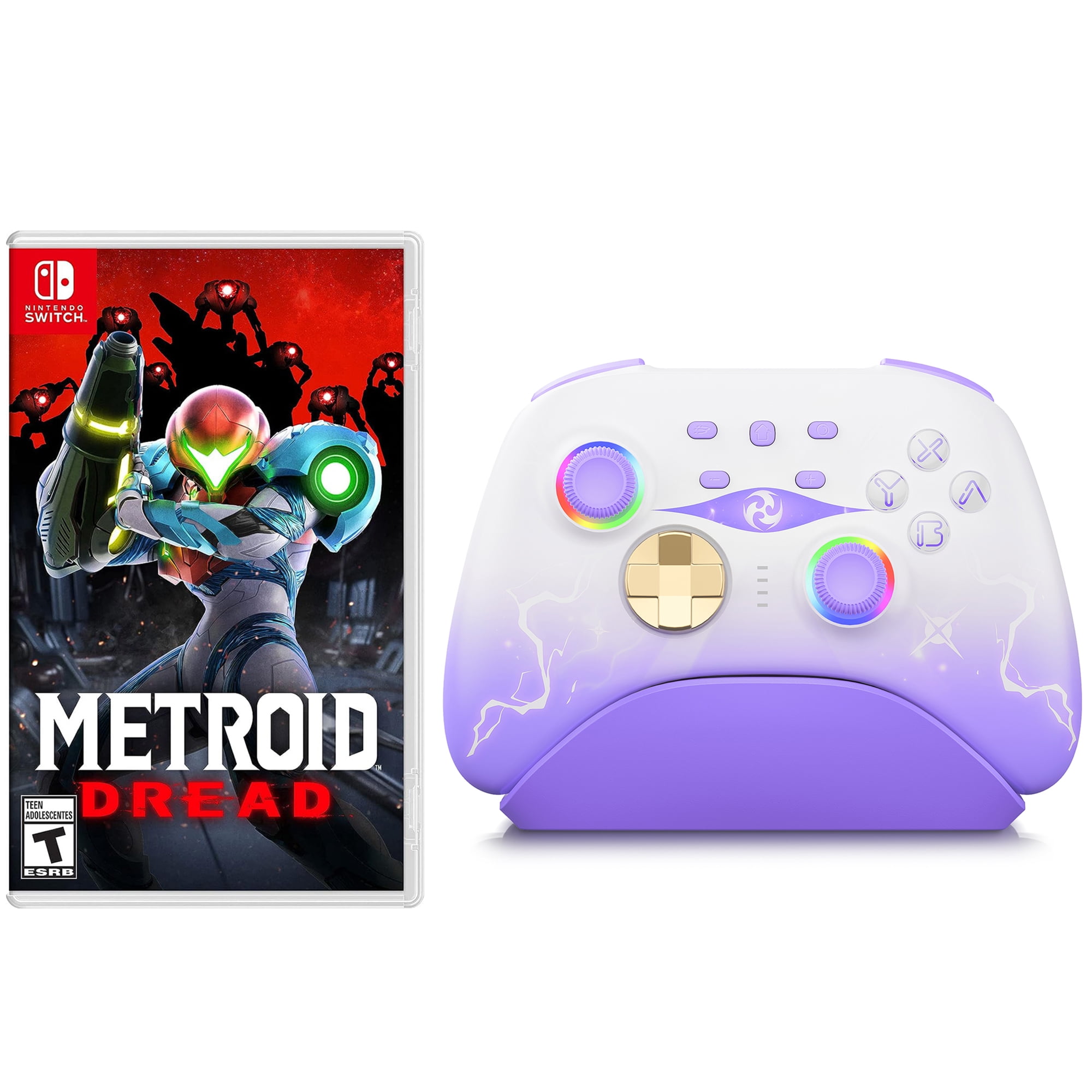 Metroid Dread Game Disc and Upgraded Switch Pro Controller for Nintendo ...