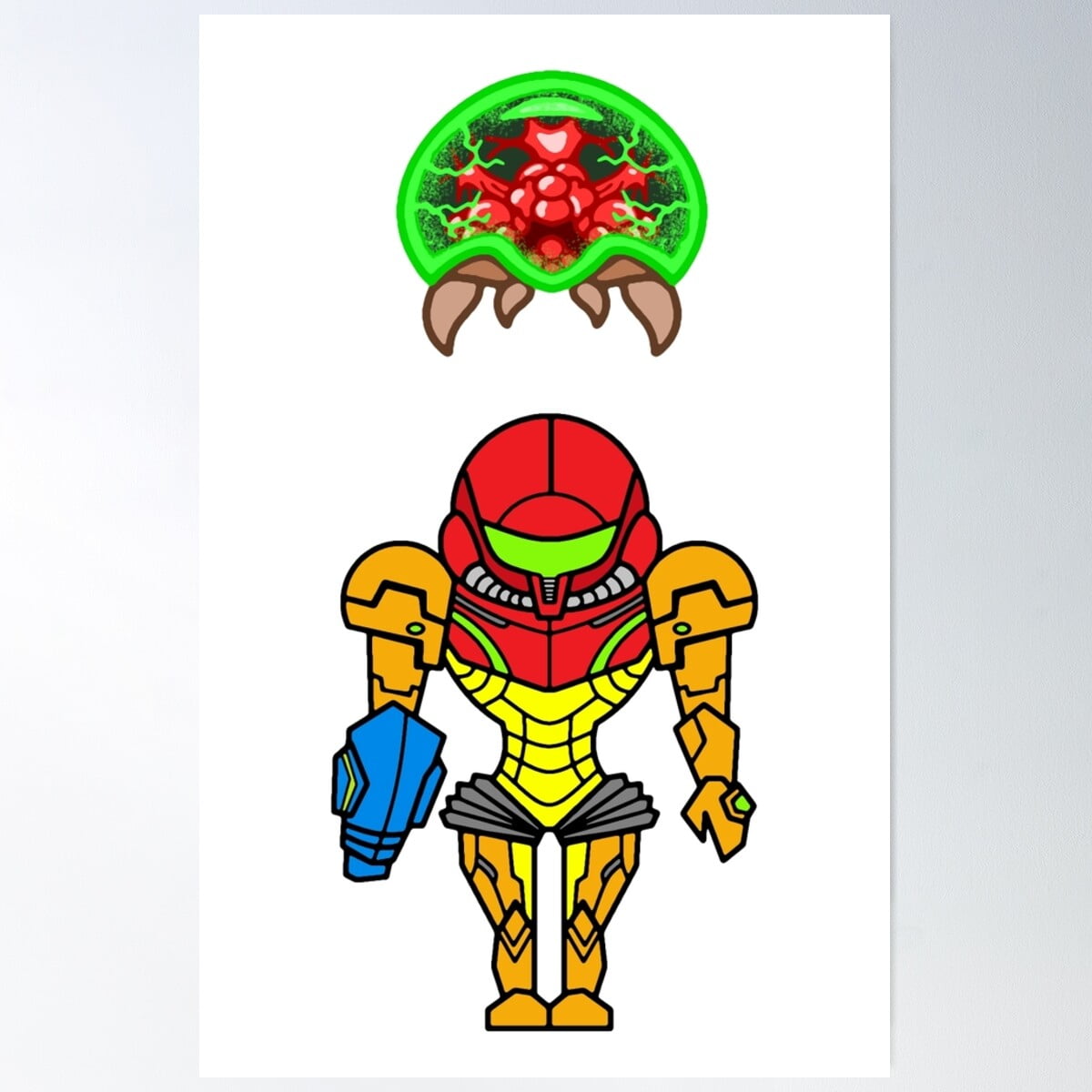Metroid Poster Wall Art, Modern Wall Decor For Living Room Bedroom ...