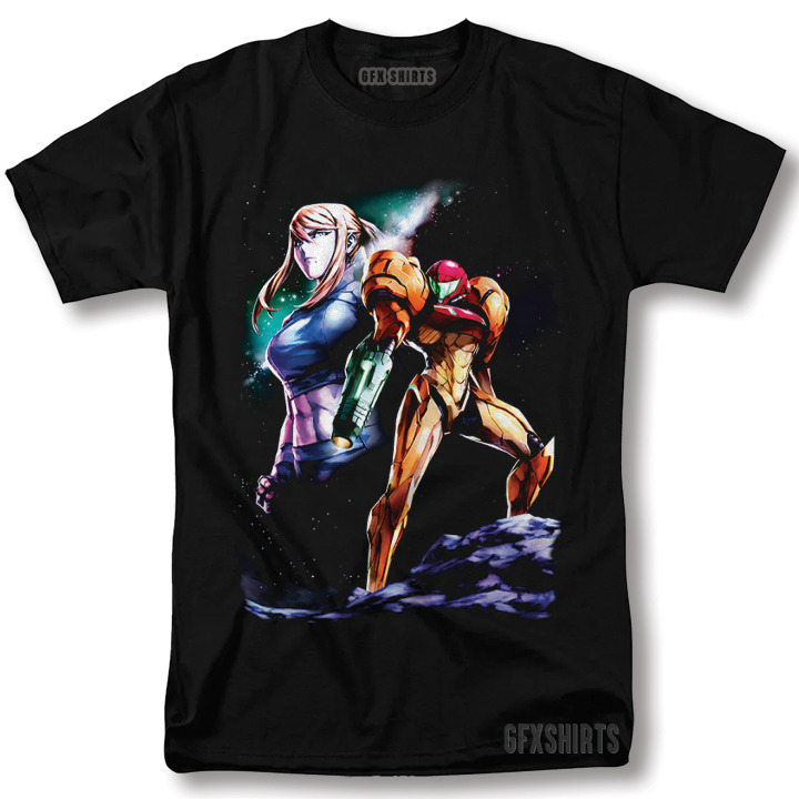 Metroid Samus Shirt NES Classic Game Nintendo Retro Graphic T-Shirt ...