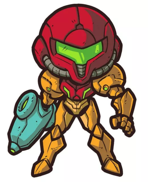 Metroid Samus Stickers Phone Decal Water Bottle Stickers Car Decals ...