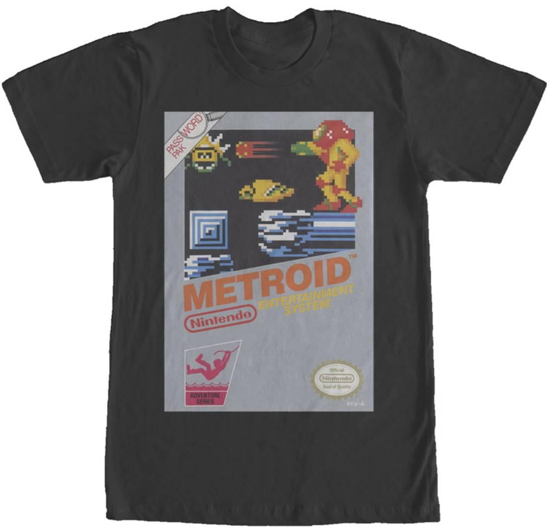 Metroid Men's Vintage Metroid T-shirt Small Black - Walmart.com