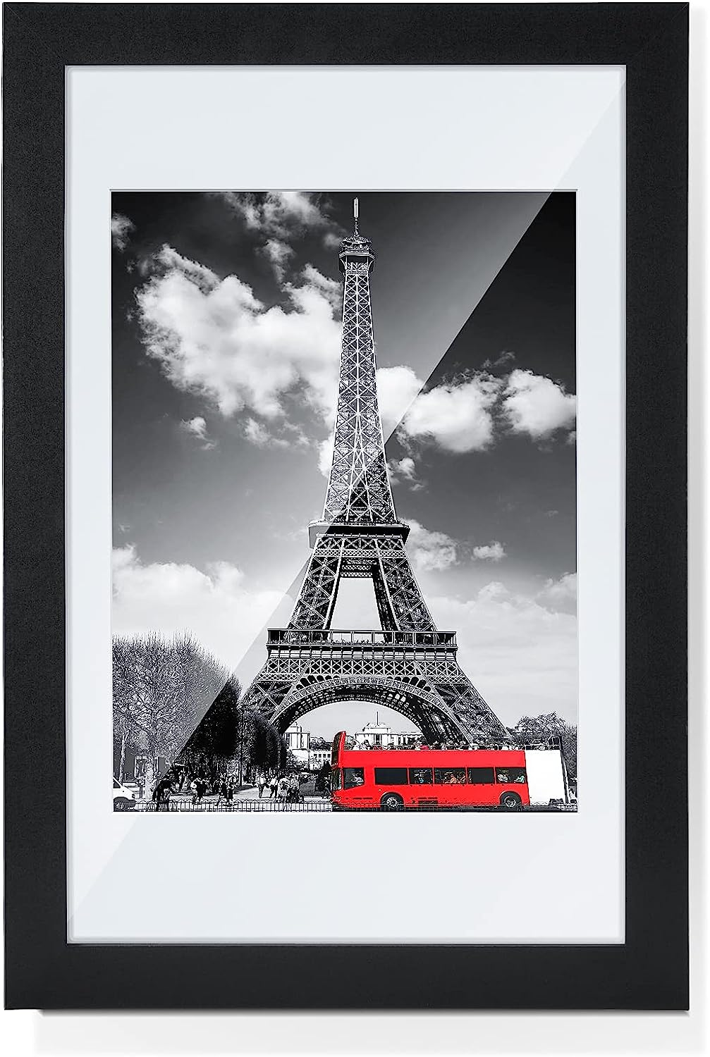 Bullnose Contemporary Black Composite Picture Frame - Walmart.com