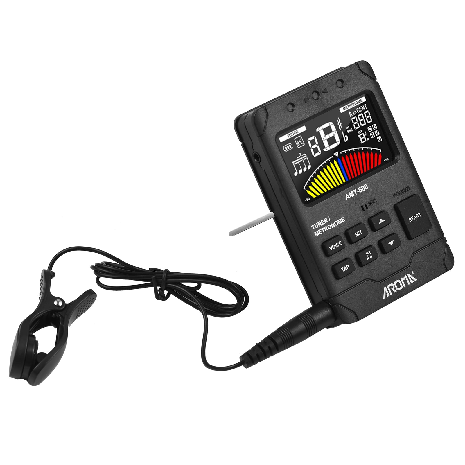 Metronomes,Amt-600 Tuner Tone Tuner Tone 3-in-1 Bass Color Lcd Tuner 3 ...