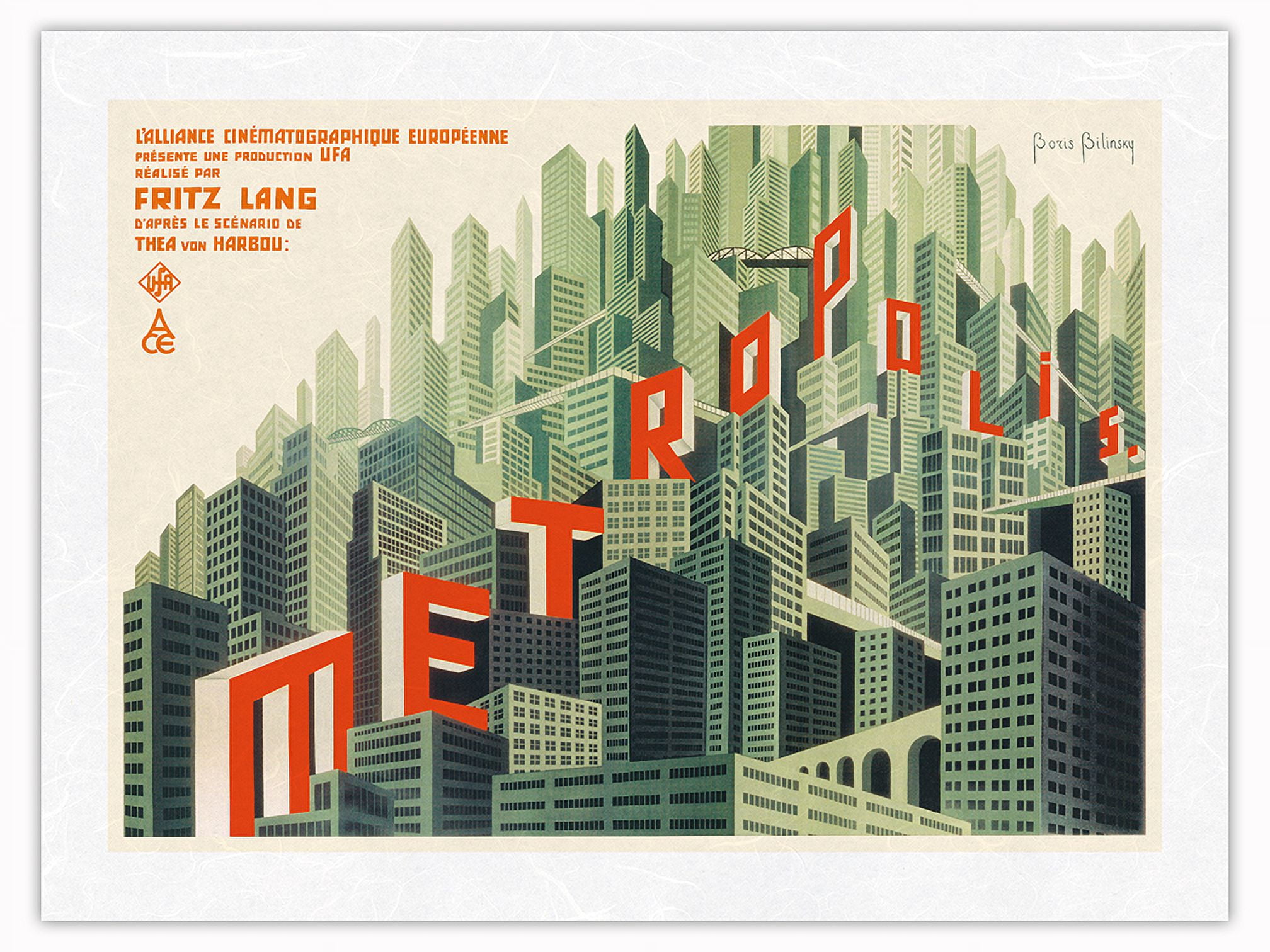 Metropolis - Diected by Fritz Lang - Vintage French Film Movie Poster ...