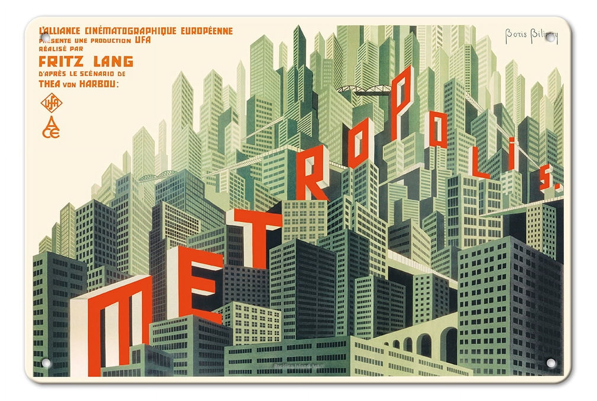 Metropolis - Diected by Fritz Lang - Vintage French Film Movie Poster ...