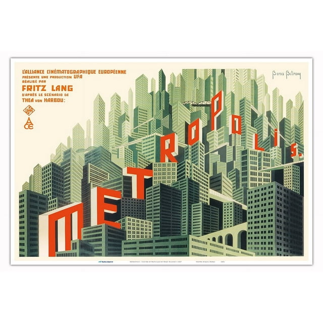 Metropolis - Diected by Fritz Lang - Vintage French Film Movie Poster ...