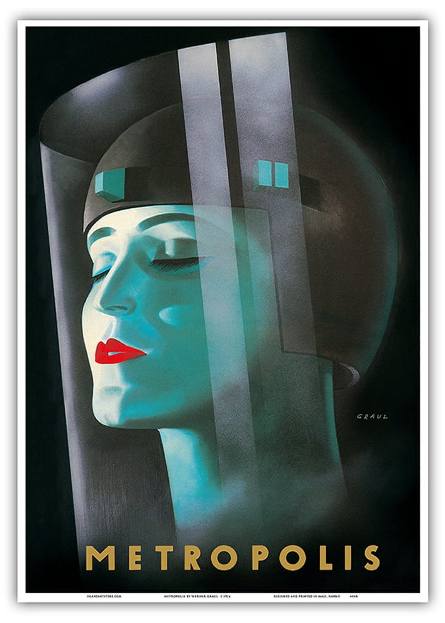 Metropolis - Directed by Fritz Lang - Vintage Film Movie Poster by Werner Graul c.1926 - Master ...