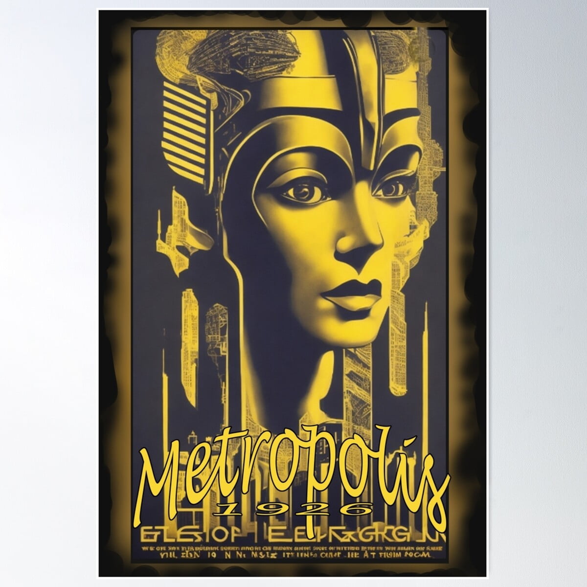 Metropolis, Movie Vintage Poster 1926 Poster Wall Art, Modern Wall ...
