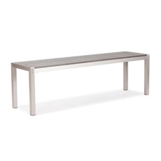 Metropolitan Bench - Brushed Aluminum - Walmart.com