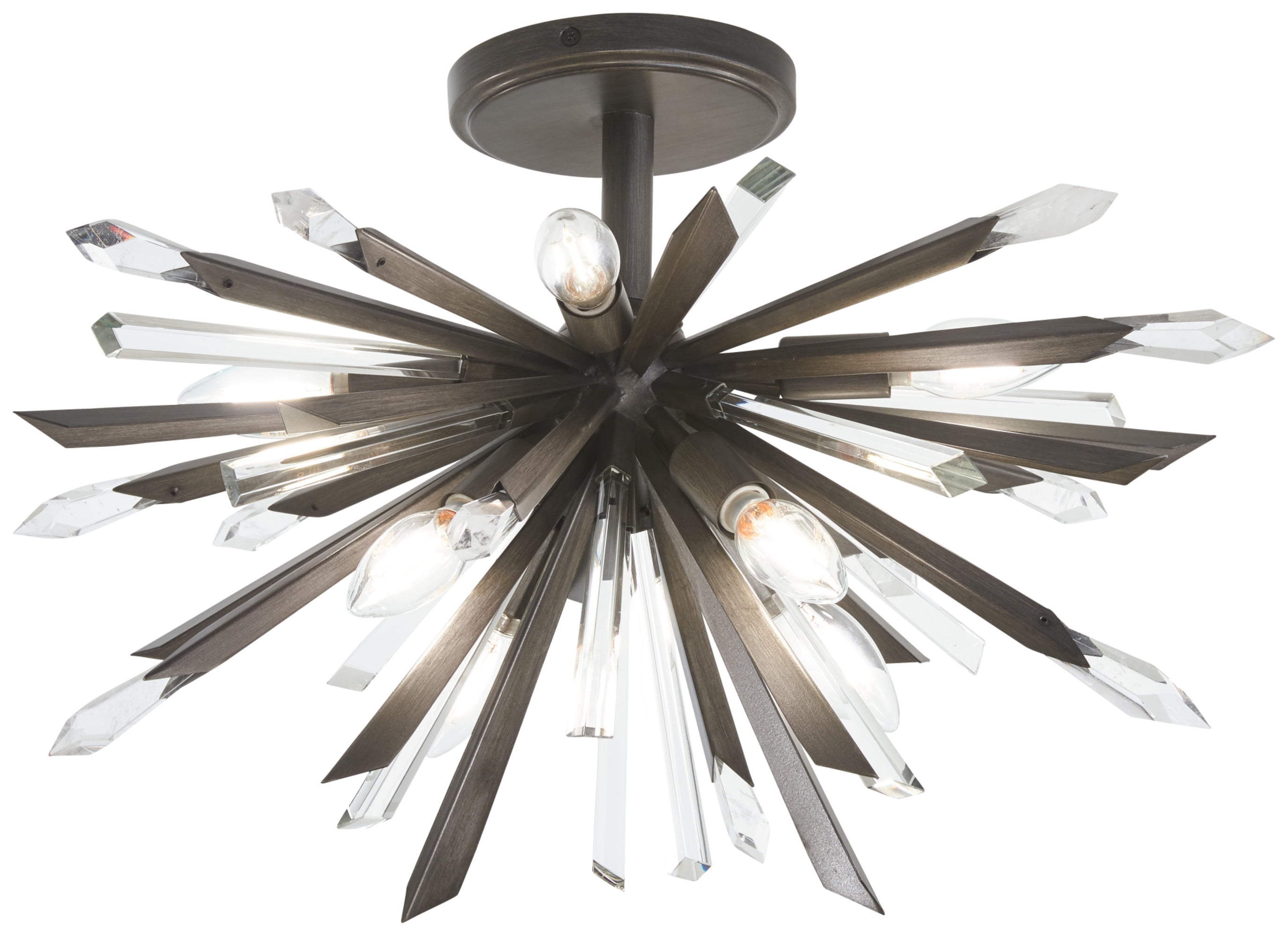 Metropolitan N1946 Elsa 8 Light 23" Wide Semi-Flush Ceiling Fixture ...