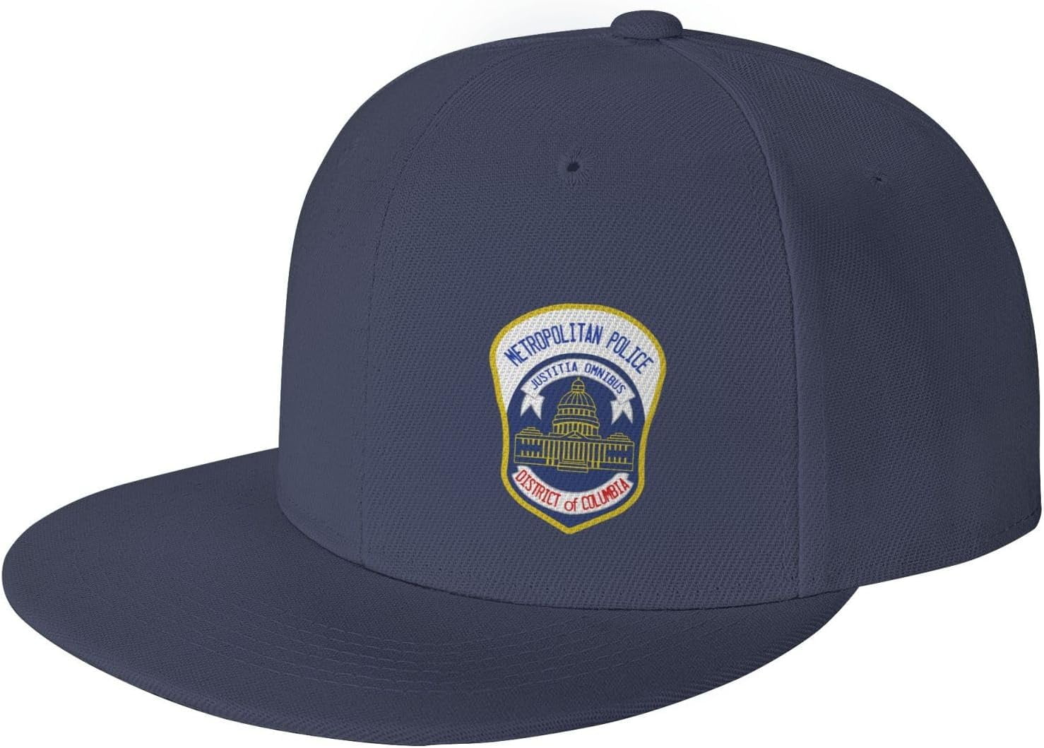 Metropolitan Police Department Flat Brim Cap Unisex Flat Bill Baseball ...