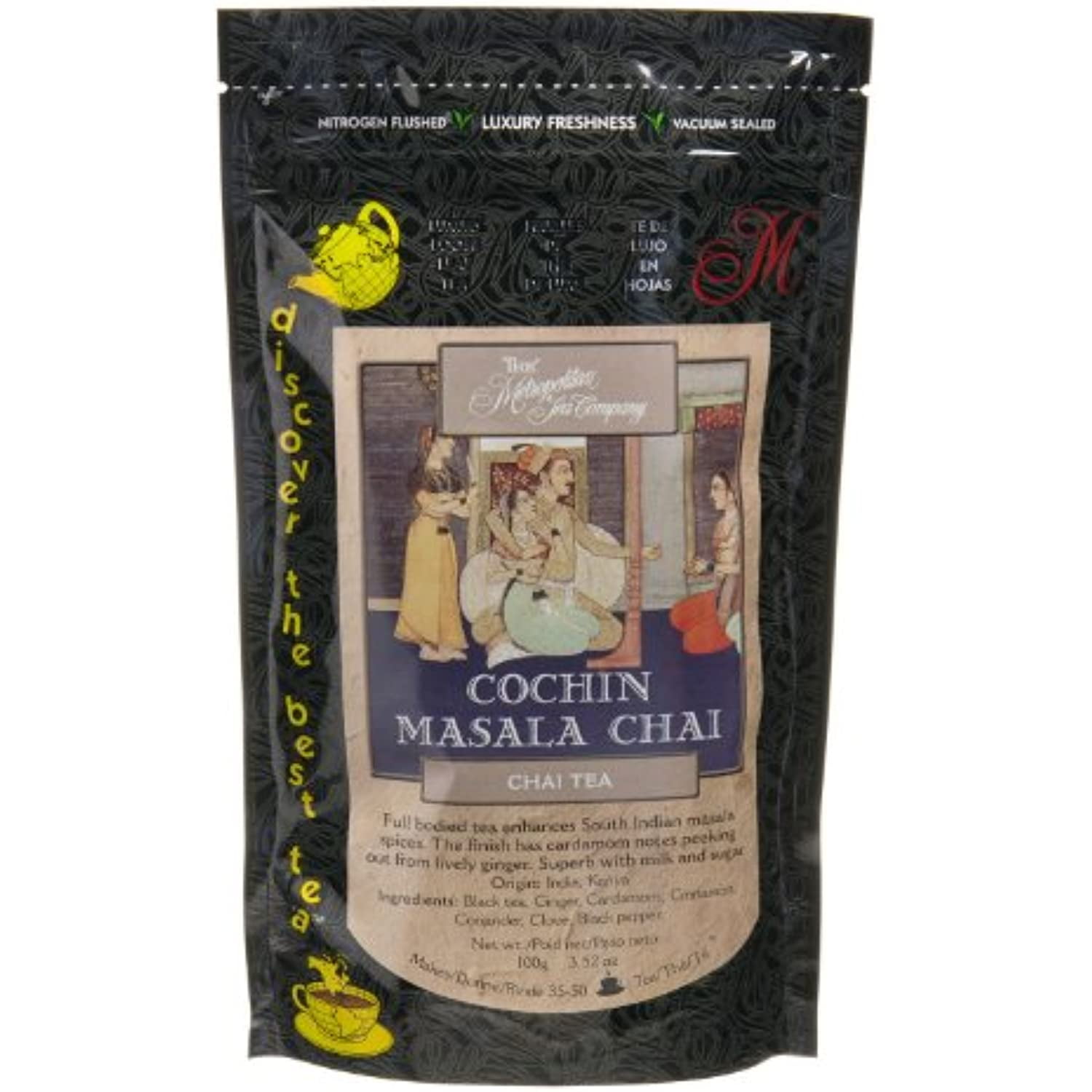 Metropolitan Tea Discovery Loose Tea Pack, Cochin Masala Chai Chai ...