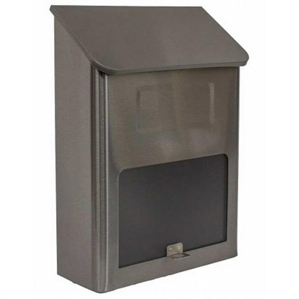Metros Wall Mount Mailbox, Stainless Steel with Window - Walmart.com