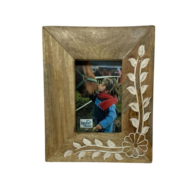 Metrotex Designs 12133 4 x 6 in. Ivy Manor Frame - White Wash - Walmart.com